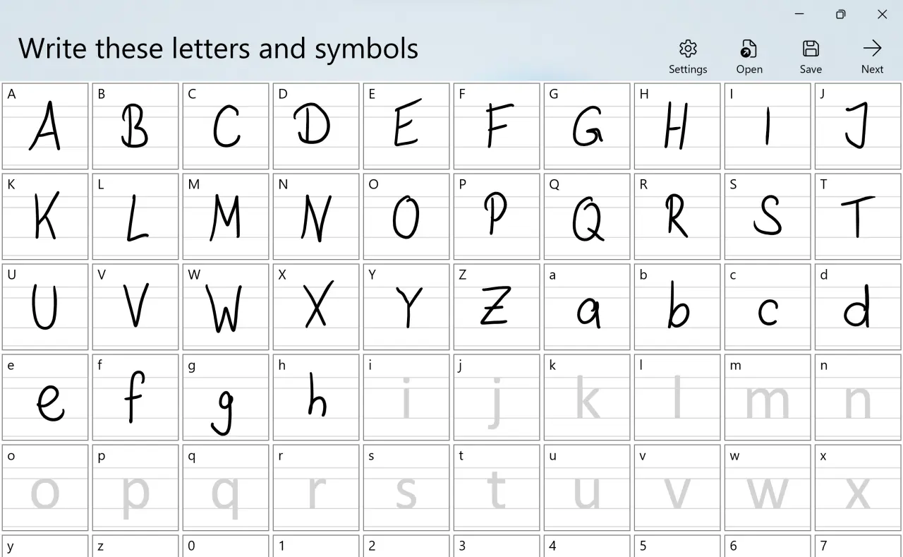 Eigene Handschrift als Schriftart | Kostenlose App für Windows